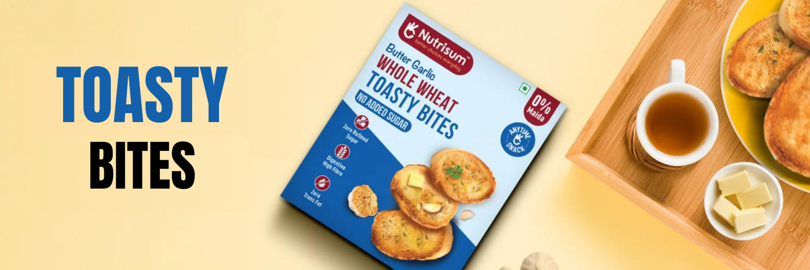 Nutrisum | Delicious Garlic Toasties | Toasted Garlic Mexican Herbs