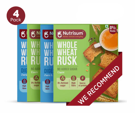 Nutrisum Chai Rusk | Enjoy the Perfect Rusk Biscuit with Your Tea